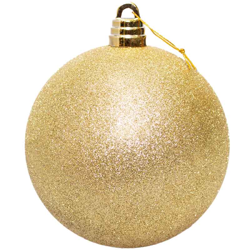 Bambalina De Navidad Color Dorado Escarchado 20 CM – Spineto Hogar