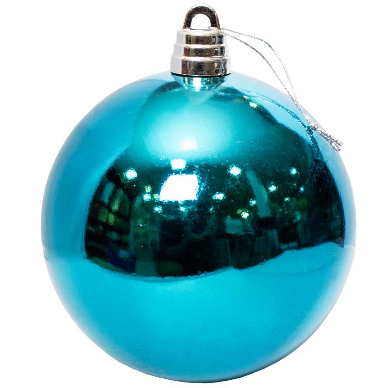 Bambalina De Navidad 15Cm Brillante Color Celeste – Spineto Hogar