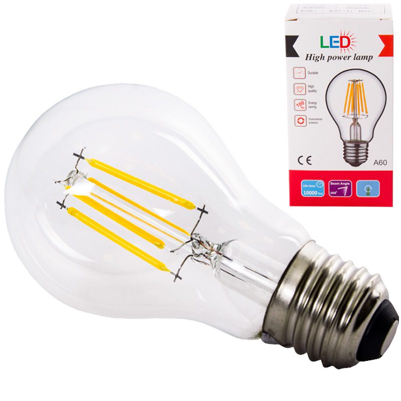 Bombillo Luz Calida Led E27-A60-4W – Spineto Hogar